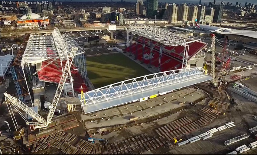BMO Toronto Field Expansion Project using Industrial Timber Products ...