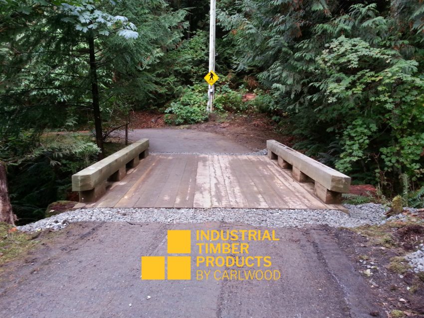 Timber Bridge Install on rural driveway | Industrial Timber Products by ...