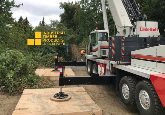 Wide Timber Pads for a bridge lift | Industrial Timber Products by CarlWood