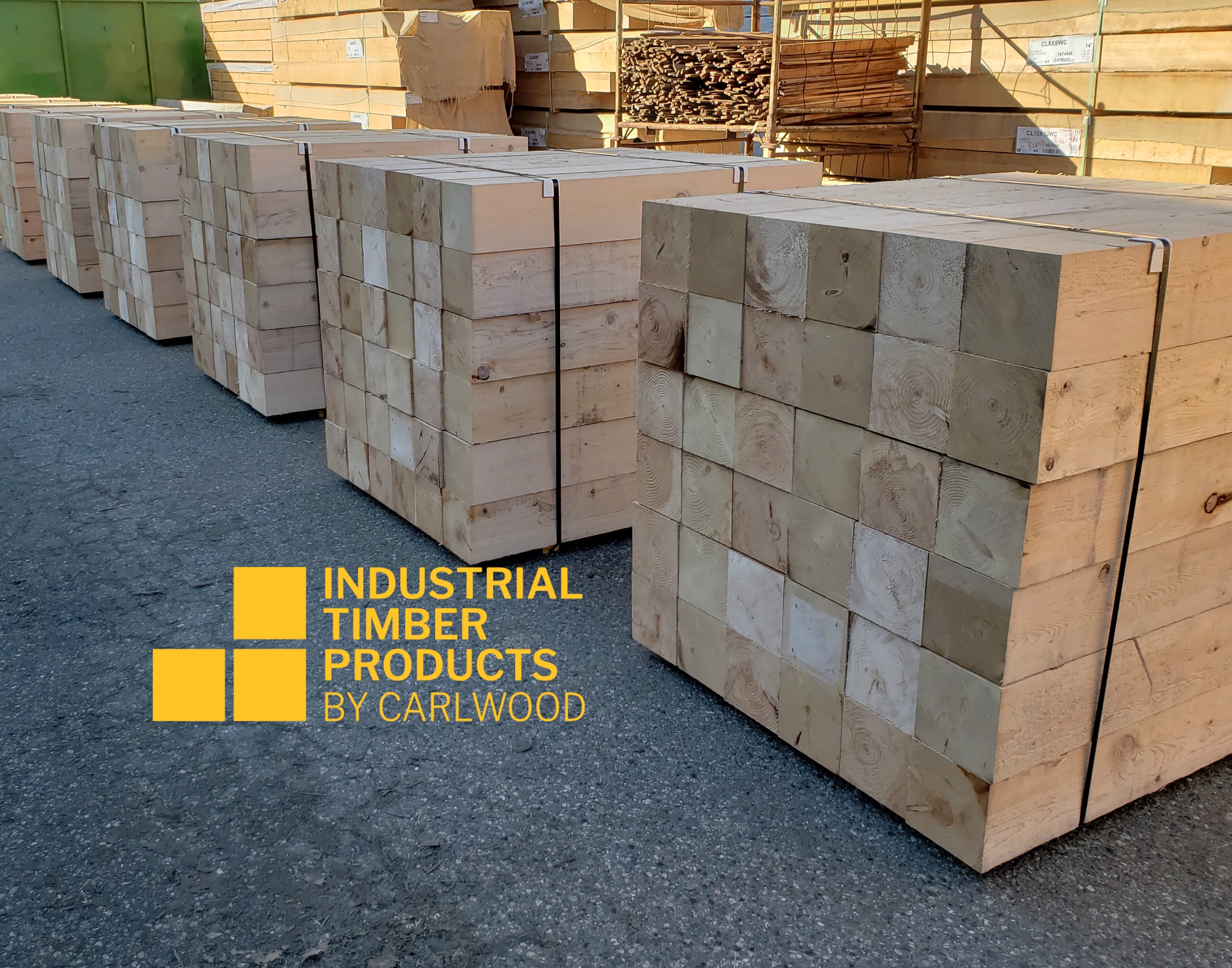 Rail Ties 8×8 | Industrial Timber Products by CarlWood