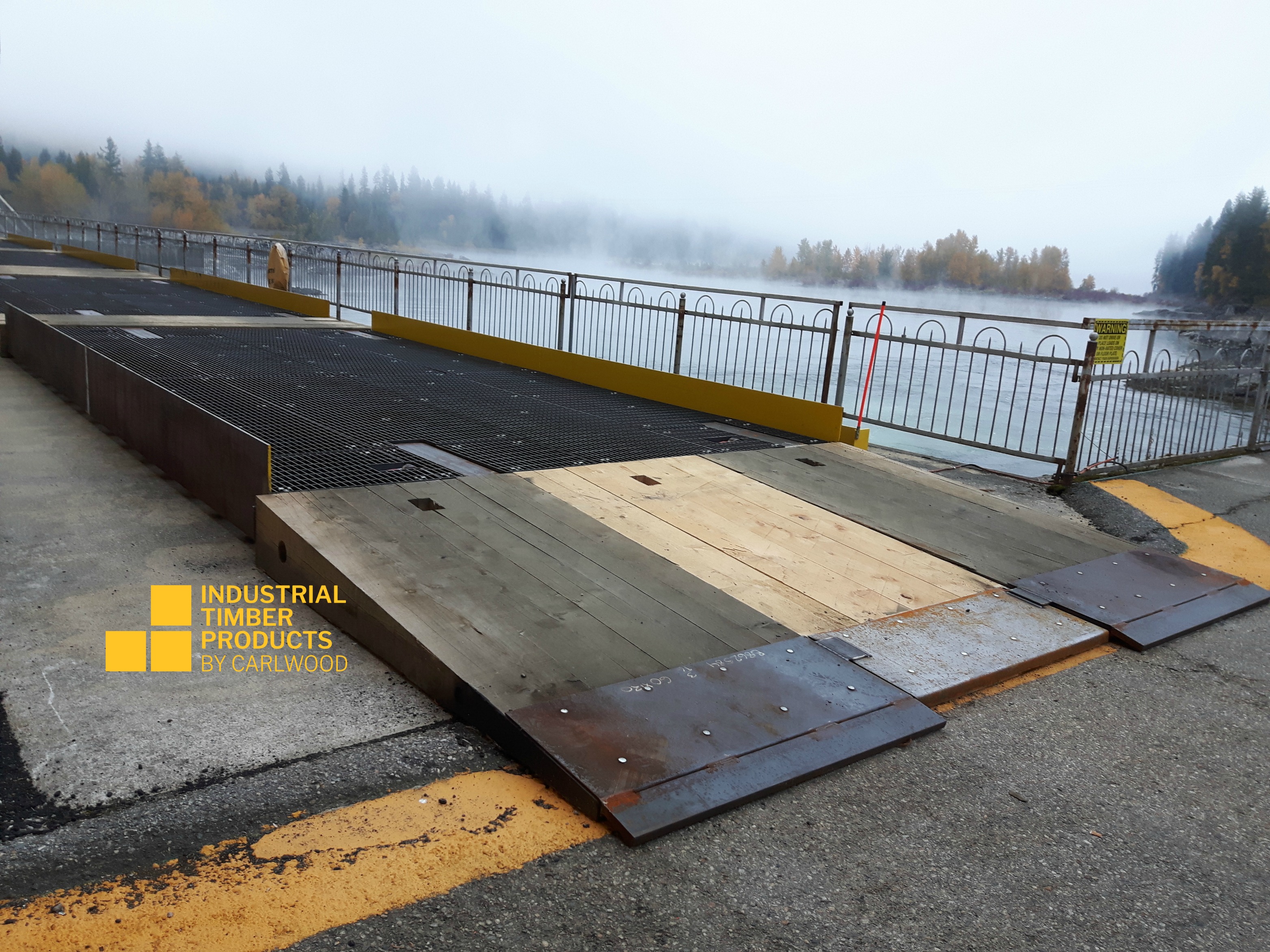 Transition Ramps at Corra Linn Dam | Industrial Timber Products by CarlWood