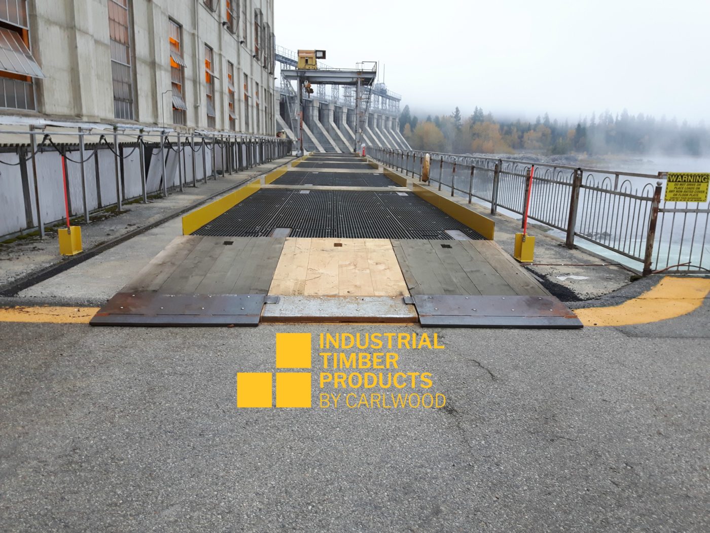 Transition Ramps at Corra Linn Dam | Industrial Timber Products by CarlWood