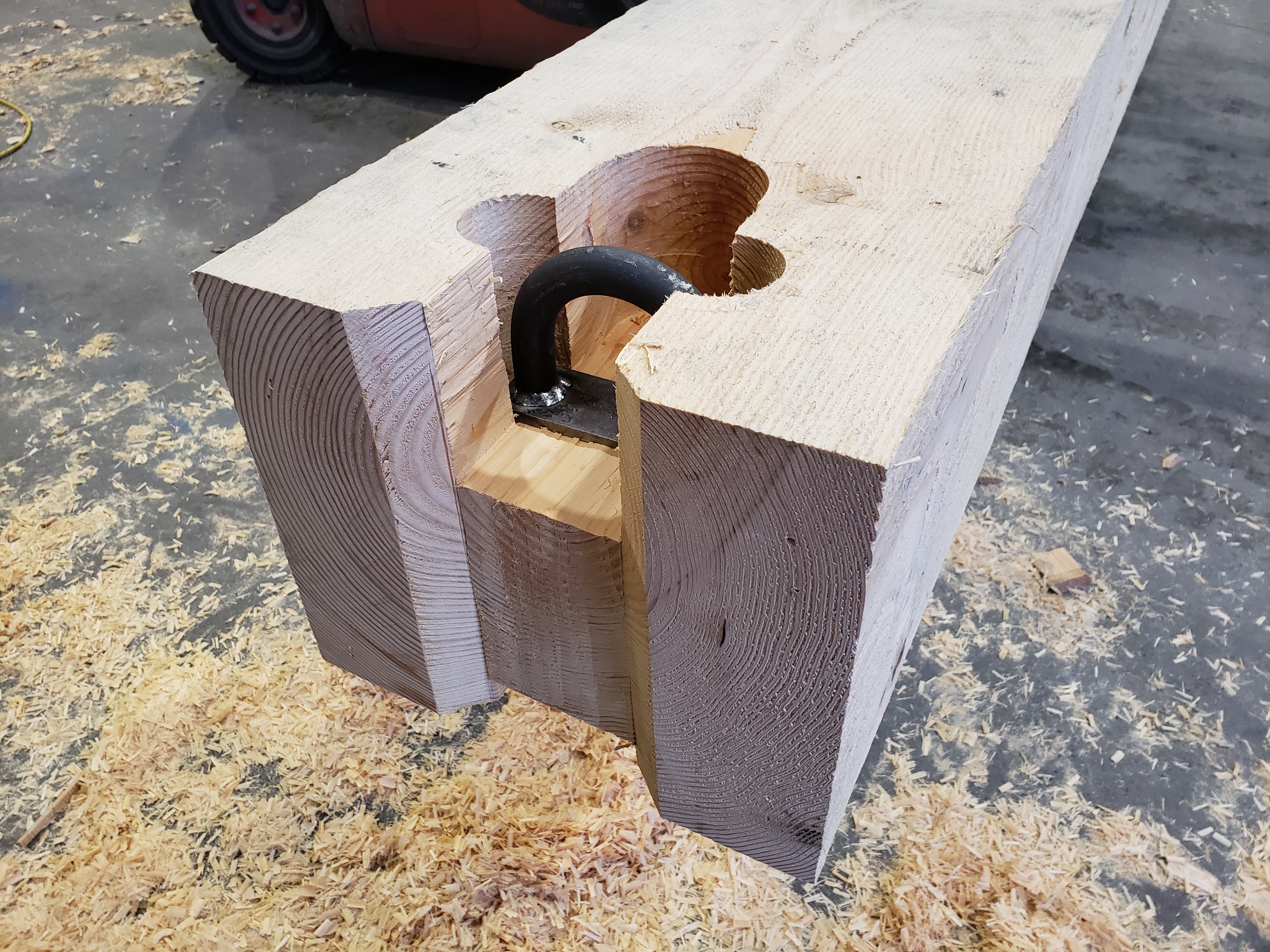 Timber Stop Logs with Special U-Bolts | Industrial Timber Products by ...