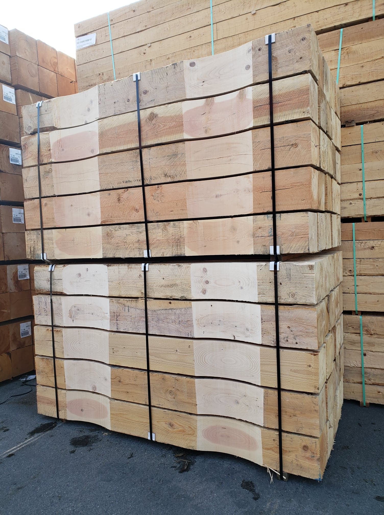Heavy Contoured Pipe Saddles | Industrial Timber Products by CarlWood