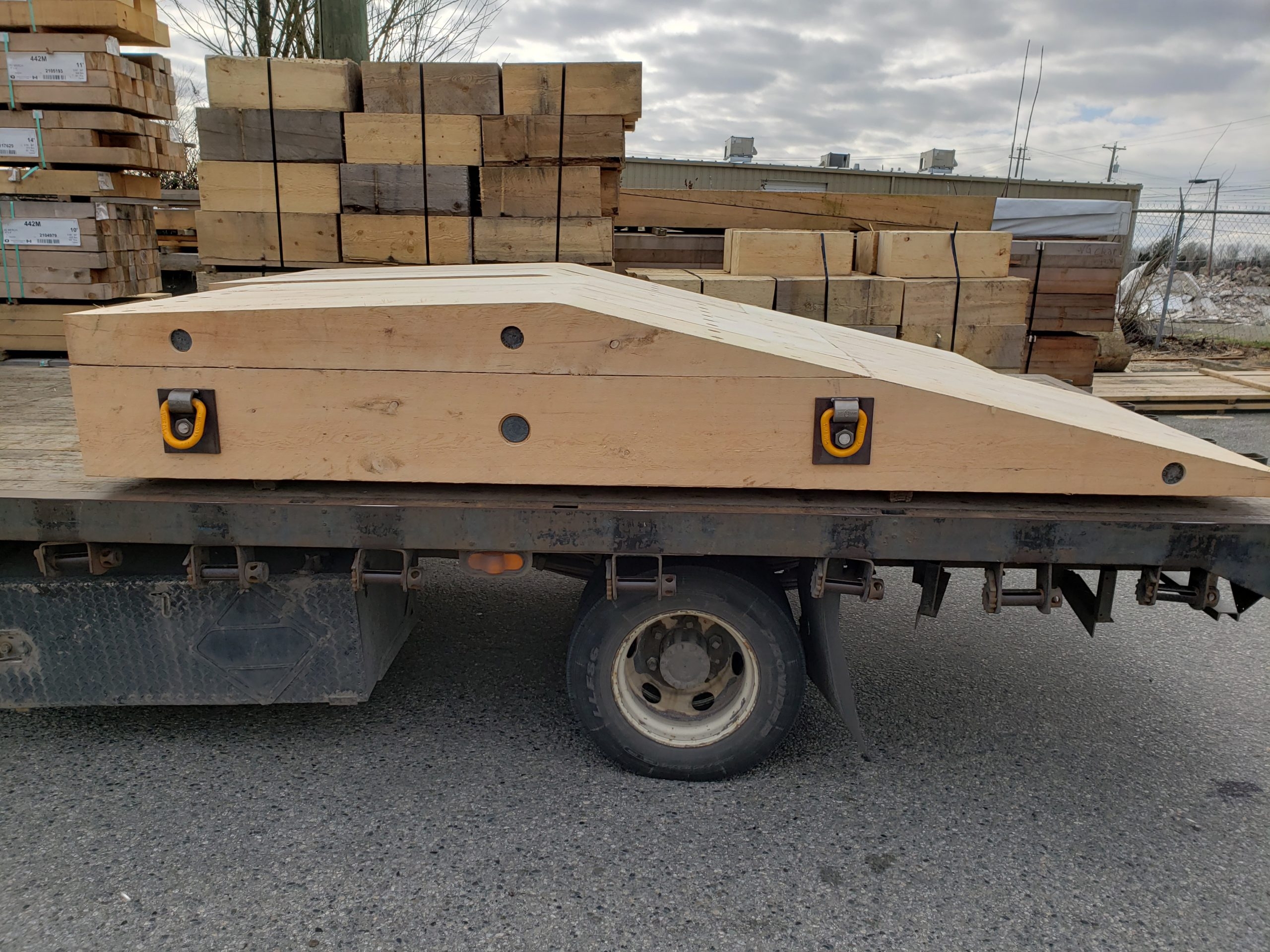 Timber Wedge - Large! double compound slope | Industrial Timber ...
