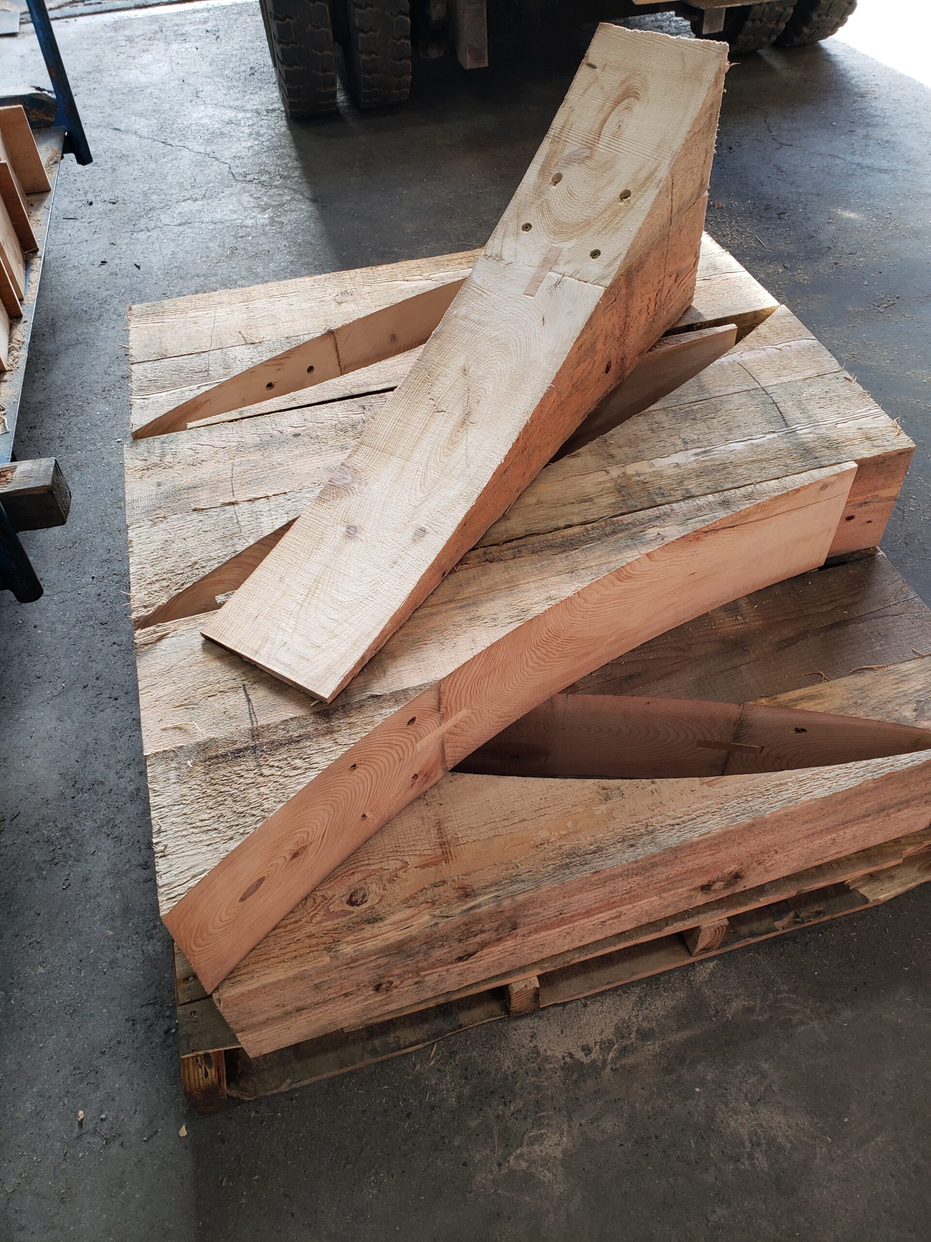 Heavy Saddle Blocks for 14′ diameter pipe! | Industrial Timber Products ...