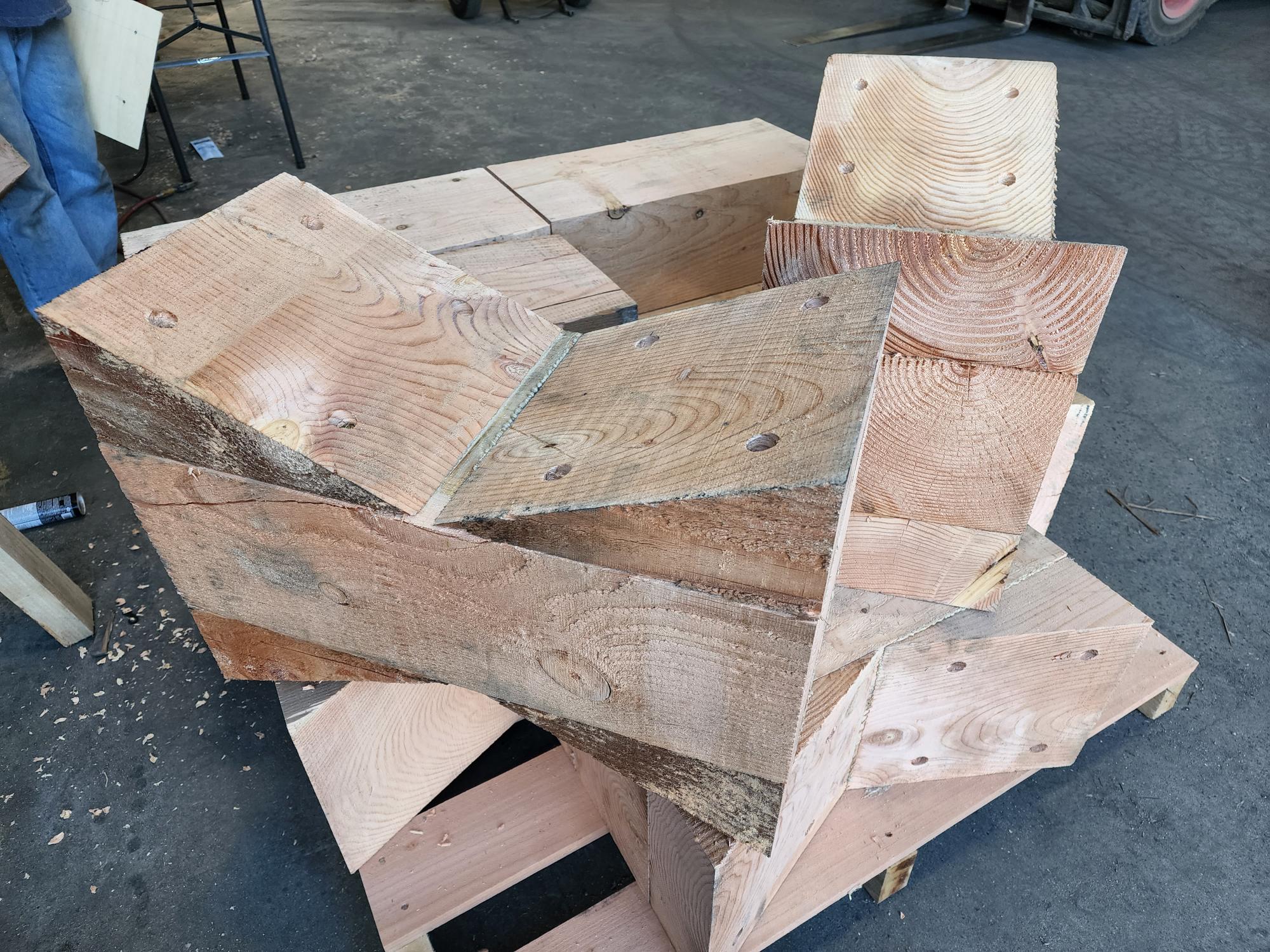 Vee Blocks! for a shipyard | Industrial Timber Products by CarlWood