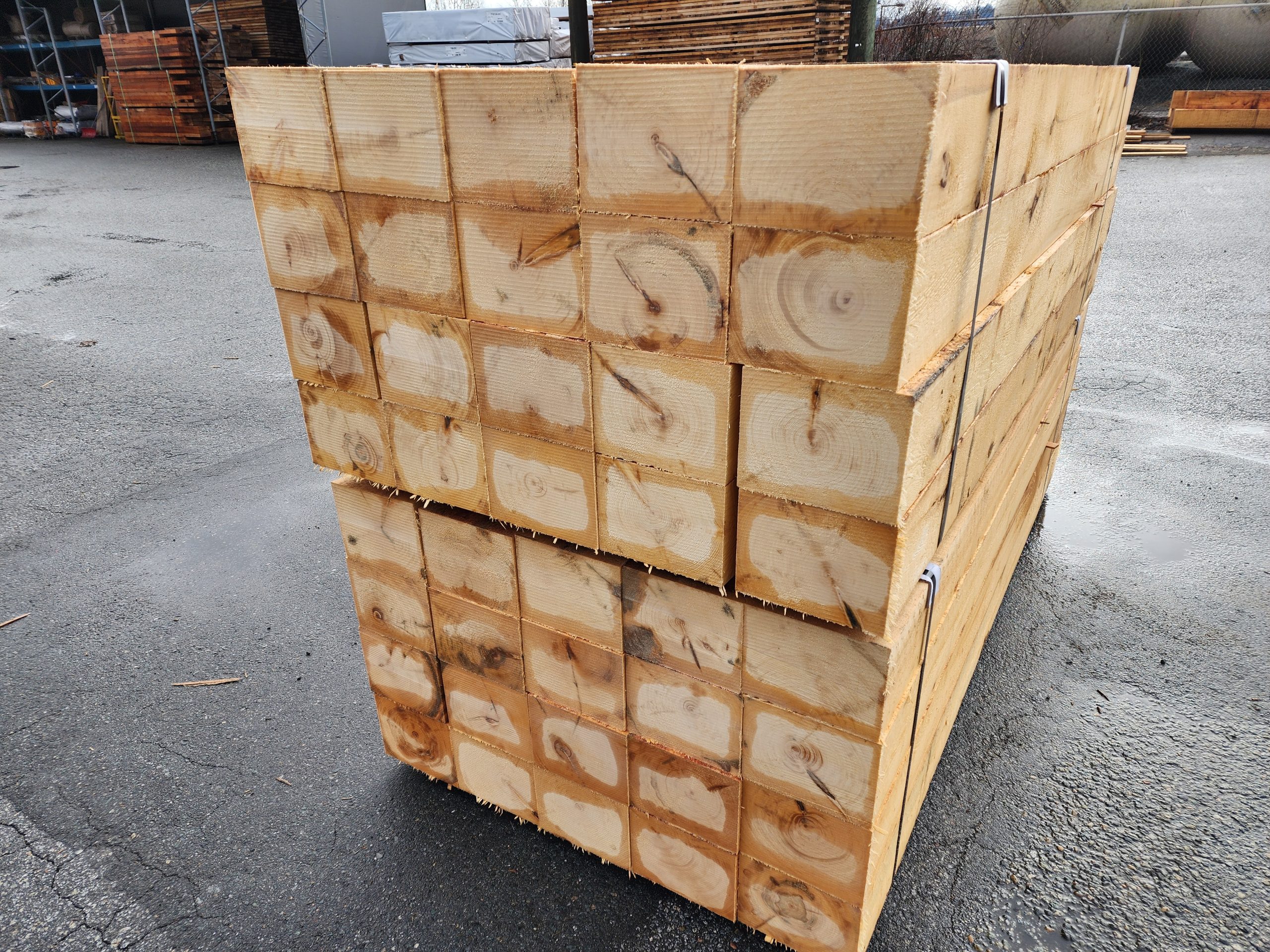 Yellow Cedar Rail Ties | Industrial Timber Products by CarlWood