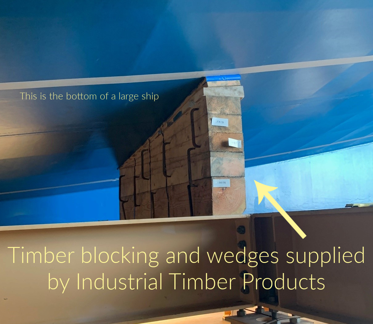 Shipyard Blocking and Wedges | Industrial Timber Products by CarlWood