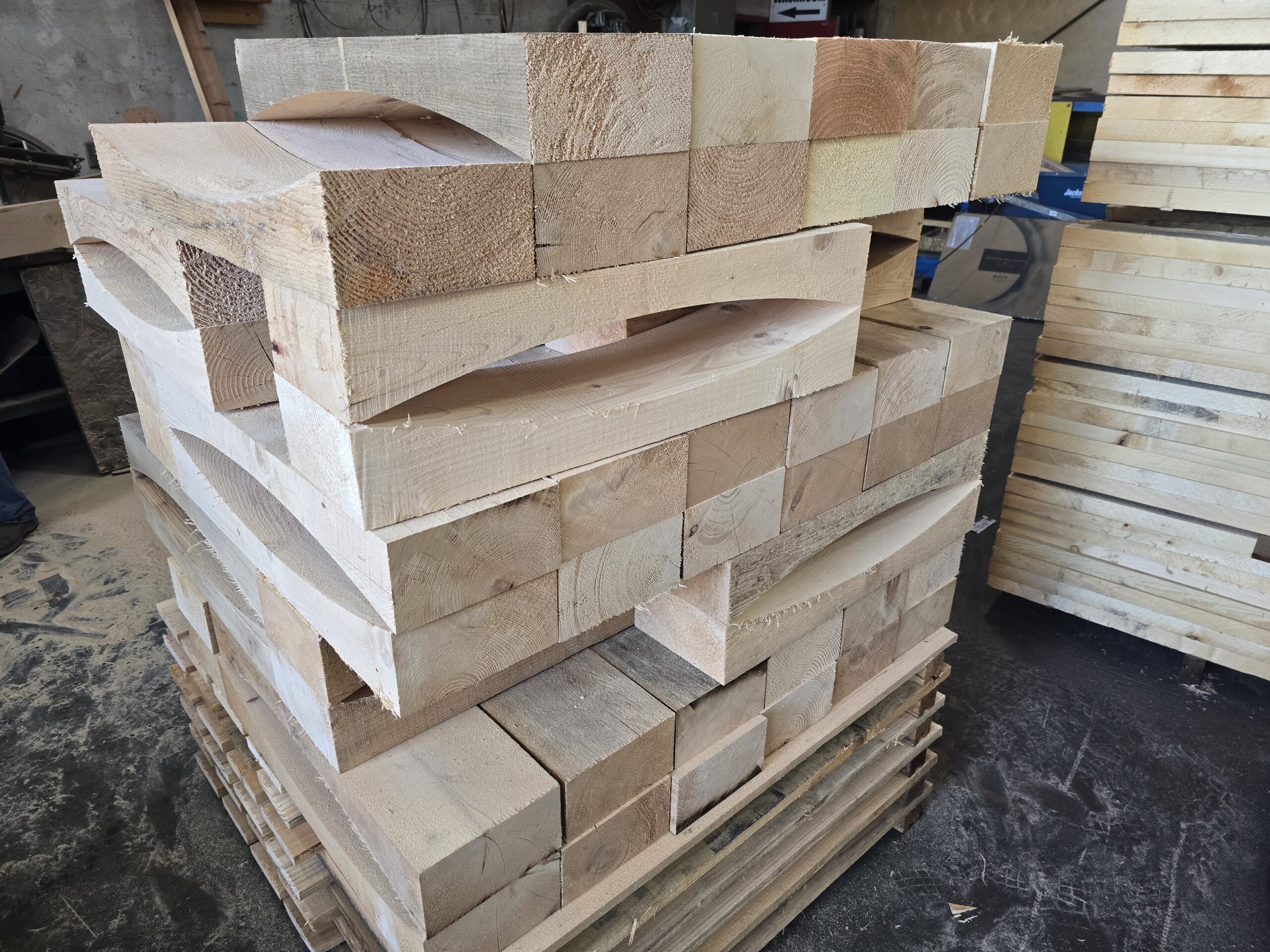 Tunnel Pipe Support Blocks | Industrial Timber Products by CarlWood